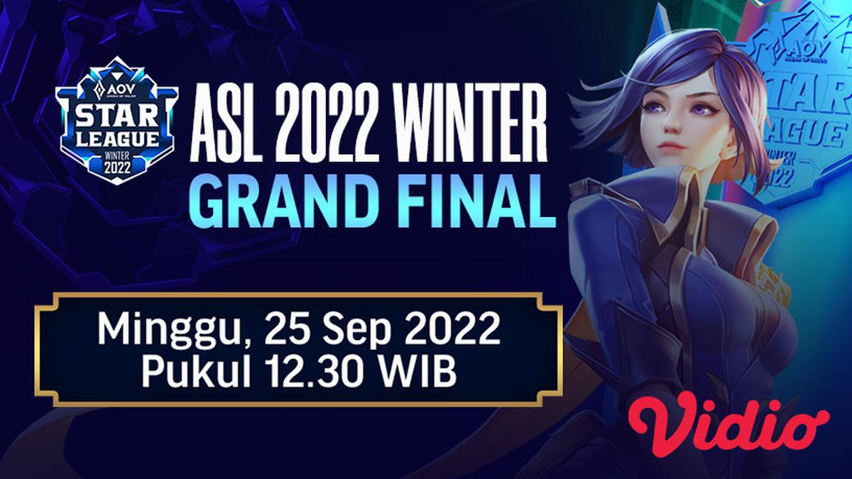 Link Live Streaming Grandfinal AOV Star League 2022 Winter di Vidio 25 September - Tekno ...