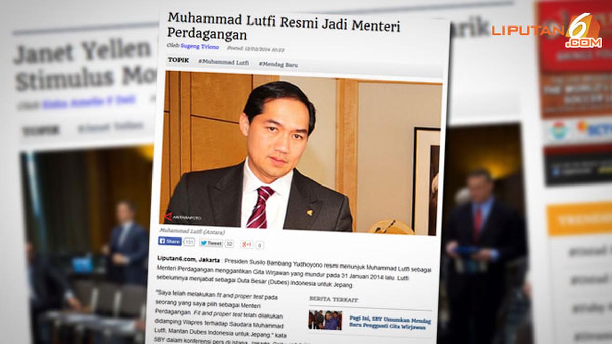Muhammad Lutfi Resmi Jadi Menteri Perdagangan Mencuri Perhatian