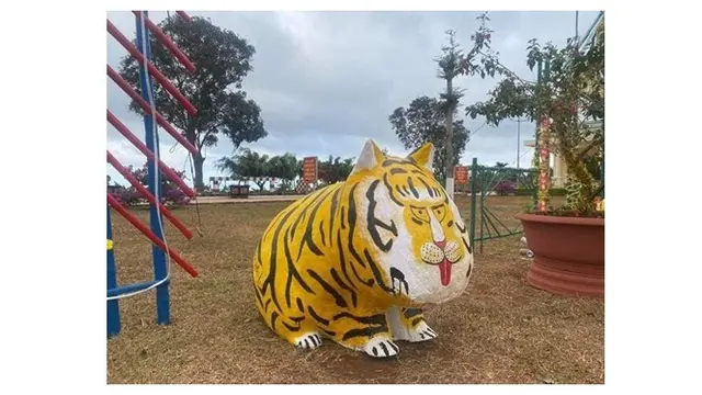 10 Potret Patung Macan Lucu Ini Bikin Geleng Kepala - Hot Liputan6.com