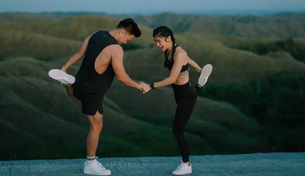 Potret Olivia MasterChef Prewedding Sambil Workout Bareng Ken Limanto ...