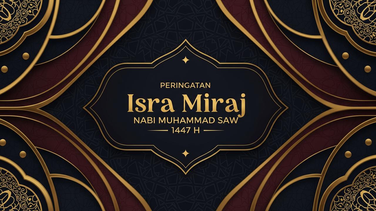 15 Contoh Poster Isra Miraj yang Menarik, Islami dan Siap Dibagikan