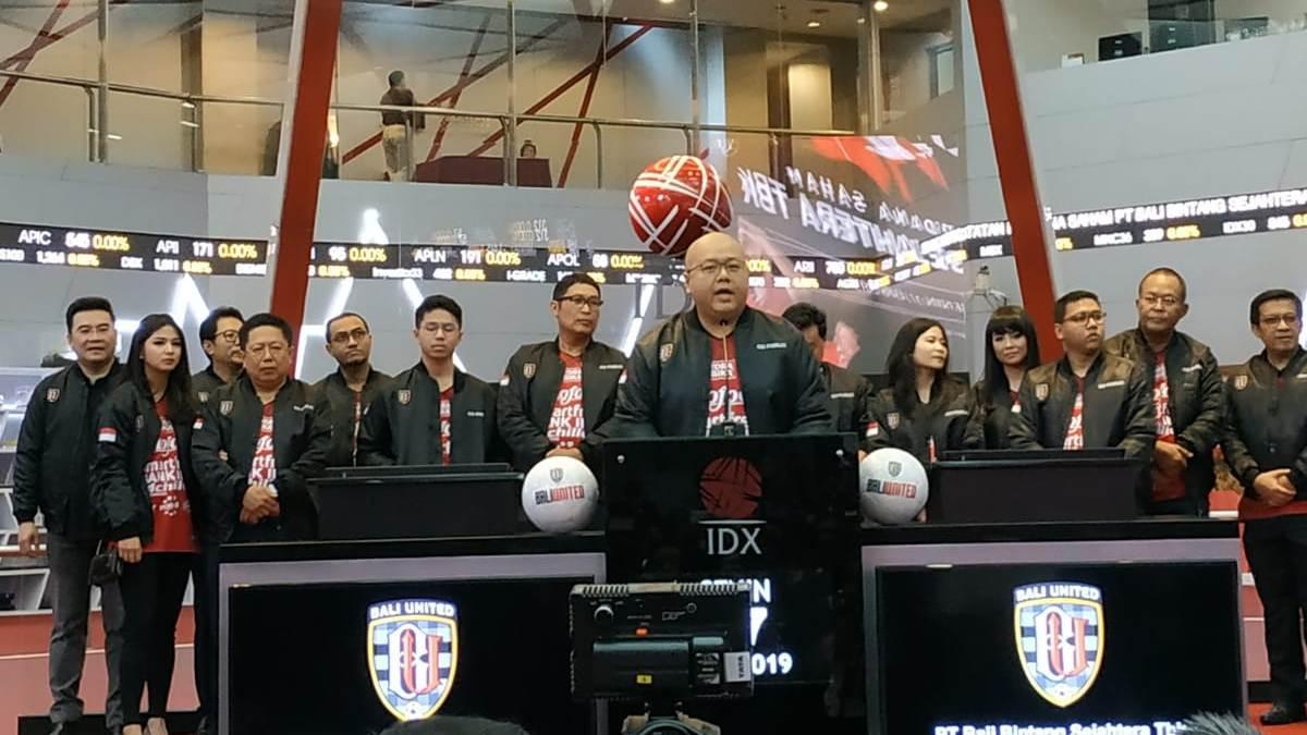 Resmi Melantai di BEI, Saham Bali United Meroket - Indonesia Bola.com