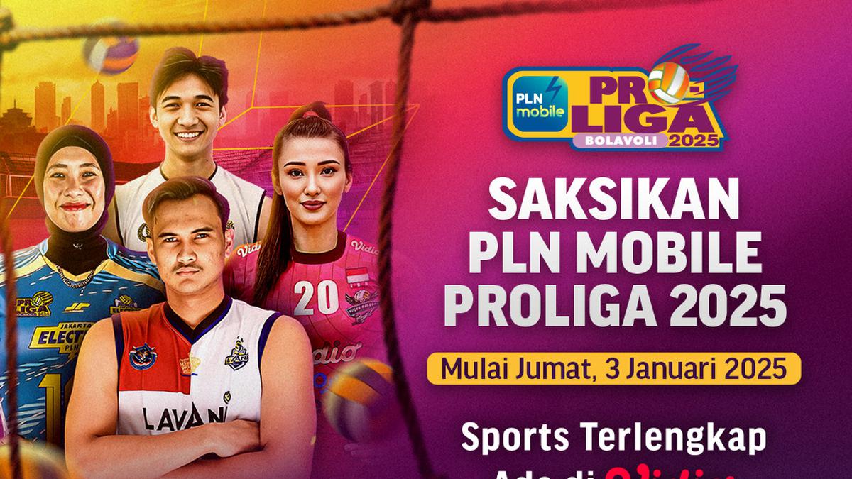 Jadwal Live Streaming PLN Mobile Proliga 2025 di Vidio Pekan Ini ...