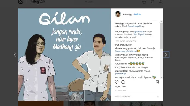 Kaesang dan Gibran Turut Hebohkan Meme Dilan - Tekno Liputan6.com
