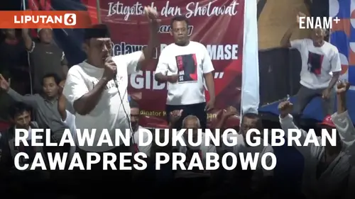 Video Ratusan Relawan Gelar Doa Bersama Dukung Gibran Rakabuming Raka