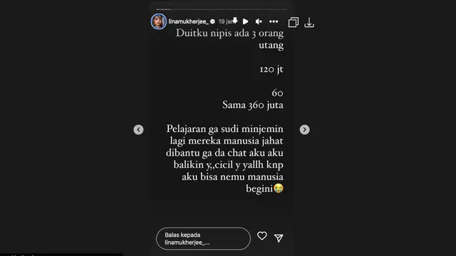 Lina Mukherjee Ngaku Duitnya Menipis di tengah Kasus Dugaan Penistaan Agama, Singgung Utang ...