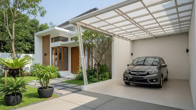 8 Desain Garasi Terbuka yang Cocok untuk Rumah Mungil, Aman dan Anti Sesak