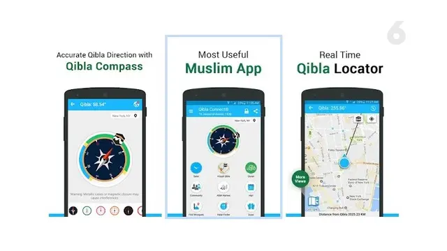 Aplikasi Arah Kiblat Kompas HP yang Akurat, Mudahkan Ibadah Sehari-hari ...