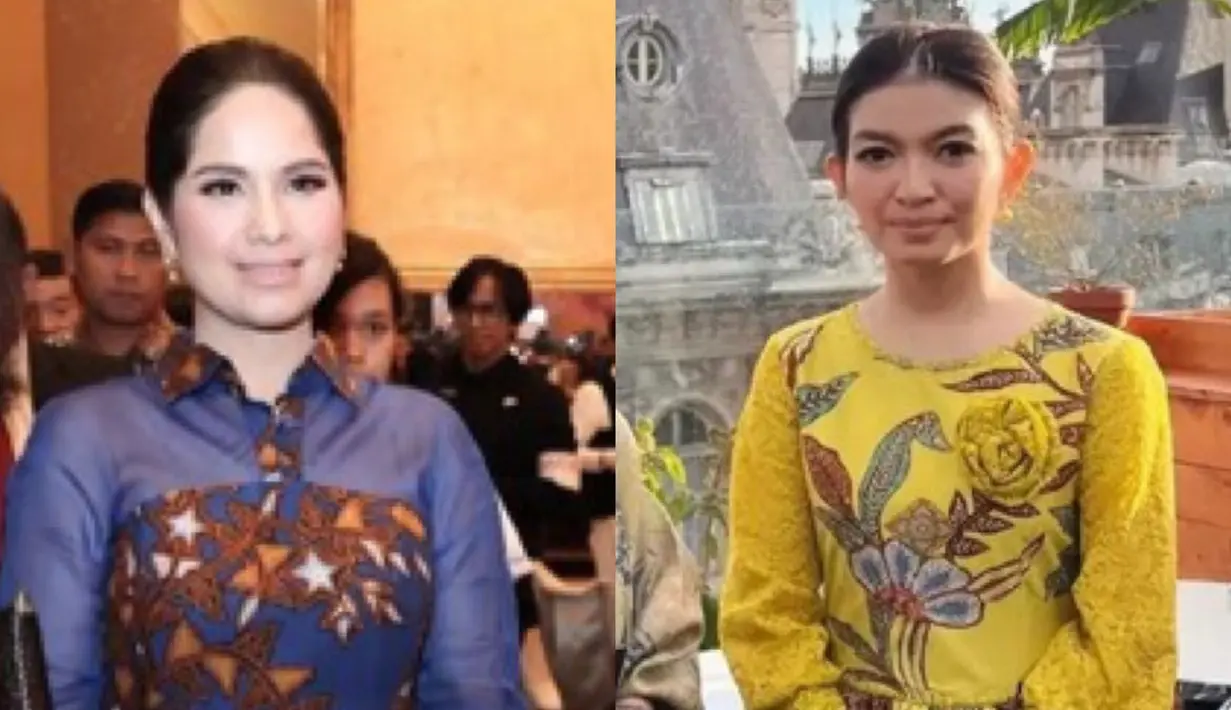 6 Adu Gaya Elegan Istri Pejabat Annisa Pohan dan Selvi Ananda Dibalut Dress Batik - Photo Fimela.com