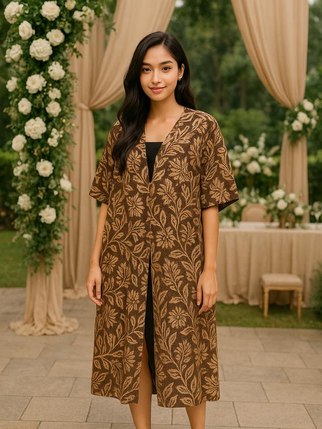 7 Model Dress Batik Belahan Depan, Anggun dan Elegan Buat Kondangan di 2025