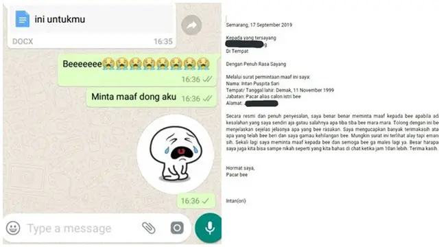 Cara Minta Maaf Pasangan Setelah Bertengkar Ini Unik Banget - Hot Liputan6.com
